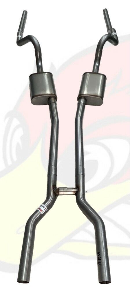 FORD 2.5 INCH 409 S/S DUAL EXHAUST SYSTEM WITH BALANCE PIPE suit XR-XT ...